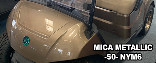 Yamaha Drive2 Golf Car Body Panel Color Codes