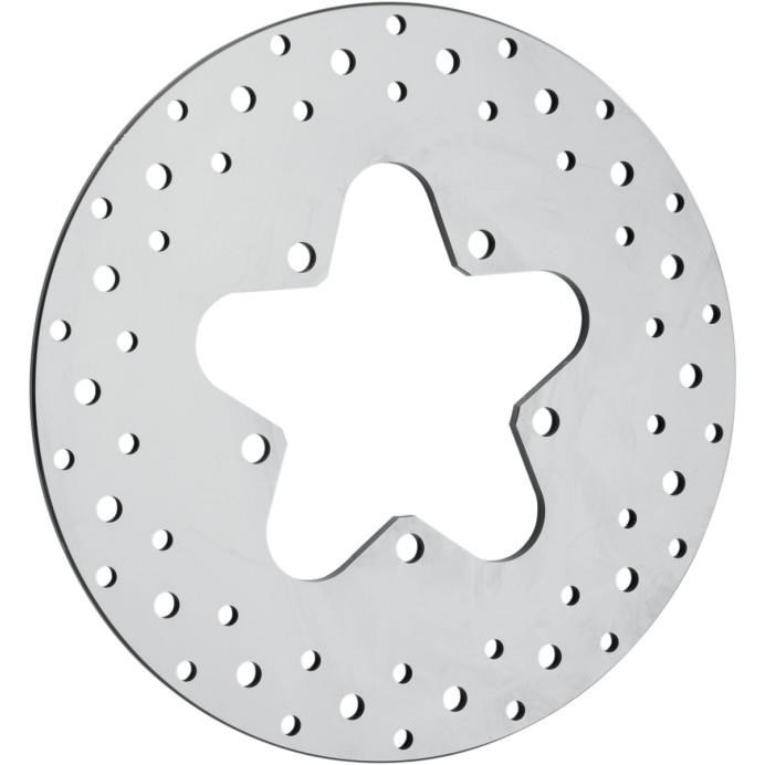 Polished Stainless Steel Drilled Brake Rotors 06-0177A ...
