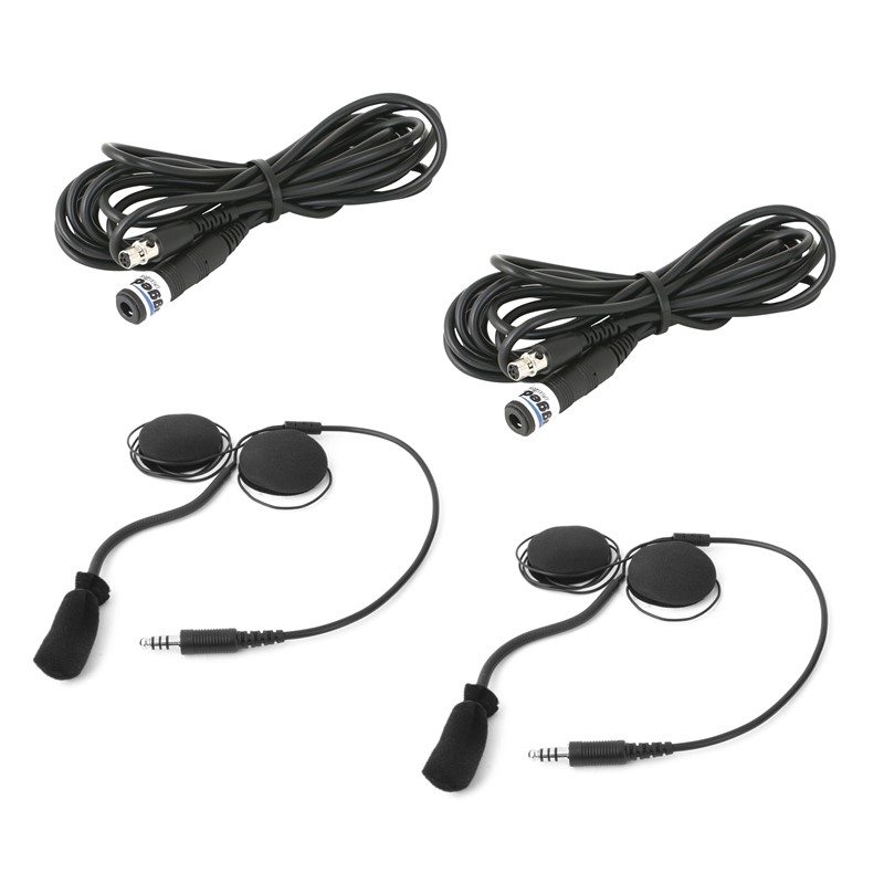 Rugged Radios Helmet Headset Kit for Rear Passengers for with Rugged ...