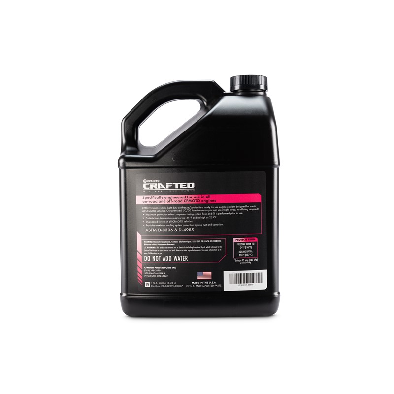 Premixed Antifreeze Coolant, 1 Gallon CF-852021-00807, CFMOTO USA