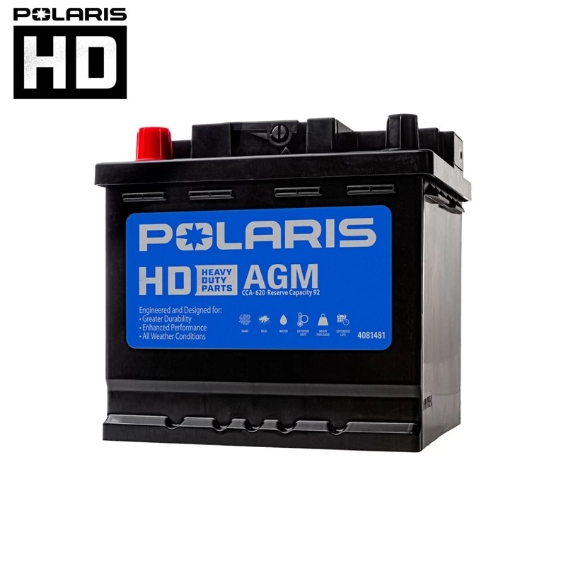 AGM Fully Sealed Heavy Duty Battery 4081481, Babbitts Polaris PartsHouse