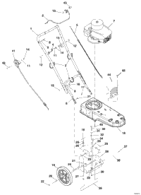 Ariens 946501 (079023 - ) ST622, 6hp Tec., String Trimmer Frame, Engine ...