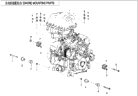 2023 CFMOTO CF800AZ-2A CFORCE 800 EPS Lava Orange Engine Mounting Parts ...