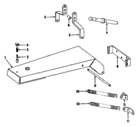 Cub Cadet 41" Rear Rake Hitch And Main Frame | Shank's Lawn Cub Cadet