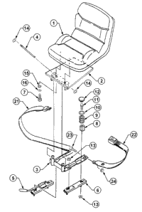 Cub Cadet 7360SS Tractor 54A-458D100 590-603-100 (Tractor) Seat | Shank ...