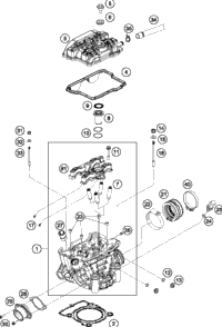 2014 Husqvarna FC 250 Cylinder Head | Husqvarna Parts Pro