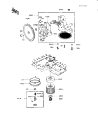 1983 Kawasaki Shaft (KZ1100-A3) Oil Pump/Oil Filter | Powersports Discount