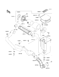 2001 Kawasaki PRAIRIE 400 4X4 (KVF400-C3) Air Cleaner | Babbitts ...