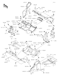2024 Kawasaki KWF1000CRFNL Side Covers | GenuineKawasakiParts.com