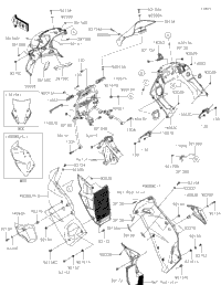 2023 Kawasaki KLR650 S (KL650MPFNN) Cowling | GenuineKawasakiParts.com