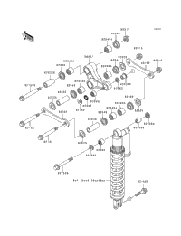 1998 Kawasaki KX125 (KX125-K5) Rear Suspension | GenuineKawasakiParts.com