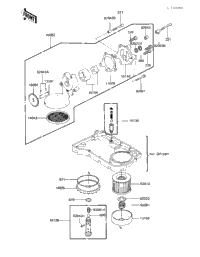 1983 Kawasaki LTD Shaft (KZ750-F1) Oil Pump/Oil Filter | Powersports ...