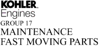 Kohler Engines CV750-0026 Excel 17 Maintenance-Fast Moving Parts ...