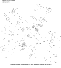 Kohler Engines HD775-3018 Husqvarna 08 Fuel System | Kohler Engines