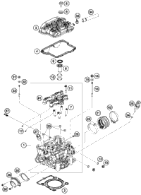 2018 KTM 250 EXC-F Cylinder Head | KTM World