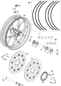 2017 KTM 1290 SUPER DUKE GT GREY Chassis Front Wheel | KTM World