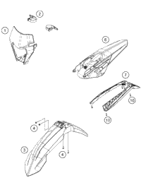 2021 KTM 250 XC-W TPI Chassis Mask, Fenders | KTM World