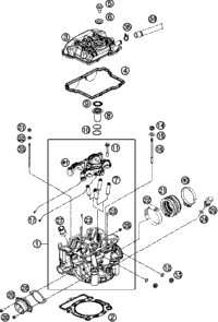 2014 KTM 350 SXF Cylinder Head | KTM World