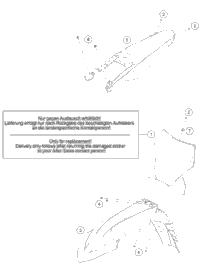 2023 KTM 250 SX-F Chassis Mask, Fenders | KTM World