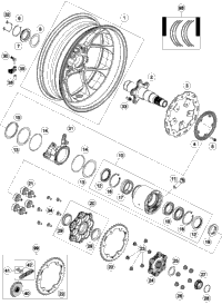 2017 KTM 1290 SUPER DUKE GT ORANGE Chassis Rear Wheel | KTM World