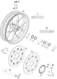 2019 KTM 1290 SUPER DUKE R WHITE Chassis Front Wheel | KTM World