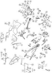 2020 KTM 790 ADVENTURE ORANGE Chassis Mask, Fenders | KTM World