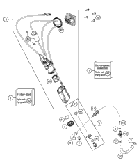2019 KTM 500 EXC-F Chassis Fuel Pump | KTM World