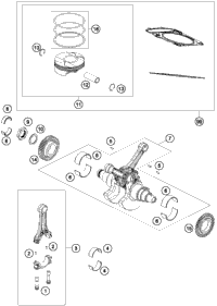 2018 KTM 1090 ADVENTURE R Crankshaft, Piston | KTM World
