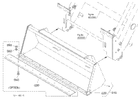 Kubota Tractor LA526 A02502 Bucket ## [L2248 La526 Sqqbkt66 (Option ...