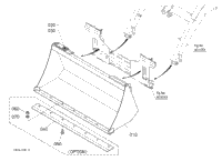 Kubota Tractor LA344S A02502 Bucket ## [Bx2448 Bucket / Bx2414 Bolt On ...