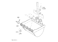 Kubota Tractor BT1200/BT1200V B15003 Bucket ## [Bt2914] | Kubota Tractor