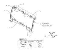 Kubota Tractor V4216 GLASS WINDSHIELD KIT I00100 V4216 Glass Windshield ...