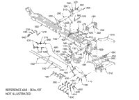 Kubota Tractor L4455A - 4 POINT HITCH AND SUBFRAME A00200 Subframe ...