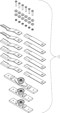 Land Pride RCM5715 Blade Kit (337-166A) | Kubota Tractor