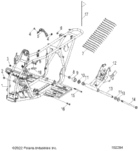 2023 Polaris OUTLAW 110 (A23YAK11B6/B7) Chassis, Frame ...