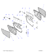 2025 Polaris RZR XP 1000 SPORT (Z25NEE99A4/B4/A5/B5) Body, Doors ...