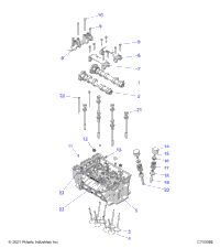 2024 Polaris RZR XP 1000 SPORT (Z24NEE99A2/B2) Engine, Cylinder Head ...