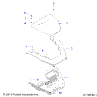 2020 Polaris GENERAL 1000 DELUX (G20GXD99AP/AG) Body, Hood | Polaris ...