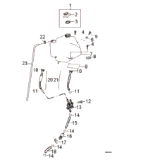 2017 Polaris PHOENIX 200 (A17YAP20A8/N8) Body, Fuel Tank Asm ...