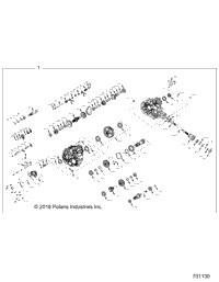 2017 Polaris R17RT 99 RANGER XP 1000 ALL OPTIONS R17RT 99 (R36) Drive ...