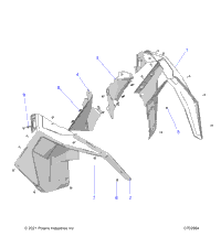 2024 Polaris RZR TURBO R PREMIUM (Z24GAC92AN/BN) Body, Front Fender ...