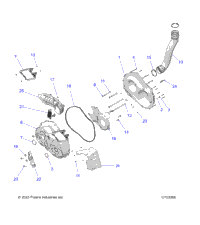 2025 Polaris RZR XP 1000 SPORT (Z25NEE99A4/B4/A5/B5) Drive Train ...