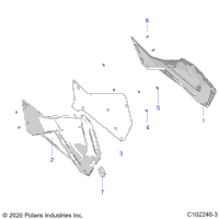 2024 Polaris SPORTSMAN 570 HUNTER EDITION (A24SHD57A9) Body, Side ...