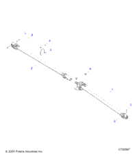 2021 Polaris RZR PRO XP SPORT CA (Z21RAE92BD/BJ) Drive Train, Front ...
