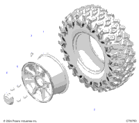 2025 Polaris RZR PRO XP 4 ULTIMATE (Z25X4D92AA/AL/AP/BA/BL/BP) Wheels ...