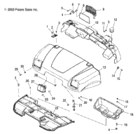 2004 Polaris RANGER 2X4,4X4,6X6 (A04RB42AA/A04RD50AA/AB/AC/A04RF50AA ...