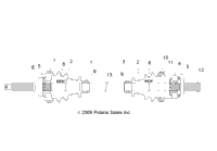 2015 Polaris RANGER CREW 570 EFI (R15RNA57AA/AC/AR/E57AS) Drive Train ...