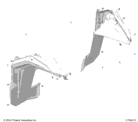 2025 Polaris GENERAL XP 1000 SPORT (G25GXE99A4/B4) Body, Fender Flares ...