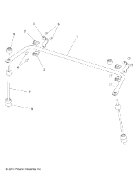 2015 Polaris RANGER 1000 DIESEL (R15RTAD1AA/EA/ED1EA) Suspension, Rear ...