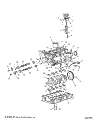 2018 Polaris SLINGSHOT ALL OPTIONS (T18AAPF/AARF/AASF) Engine, Cylinder ...